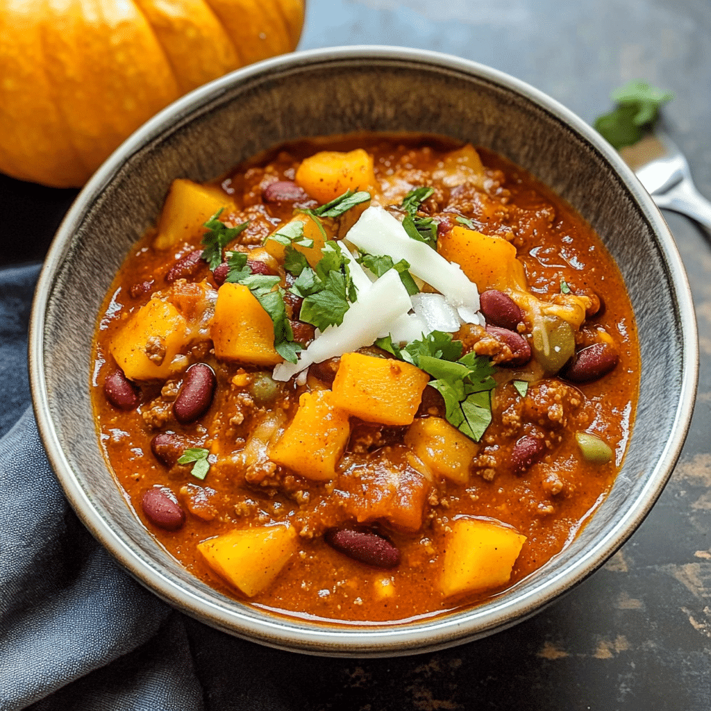 Pumpkin Chili Recipe - cookingwithjessica.com