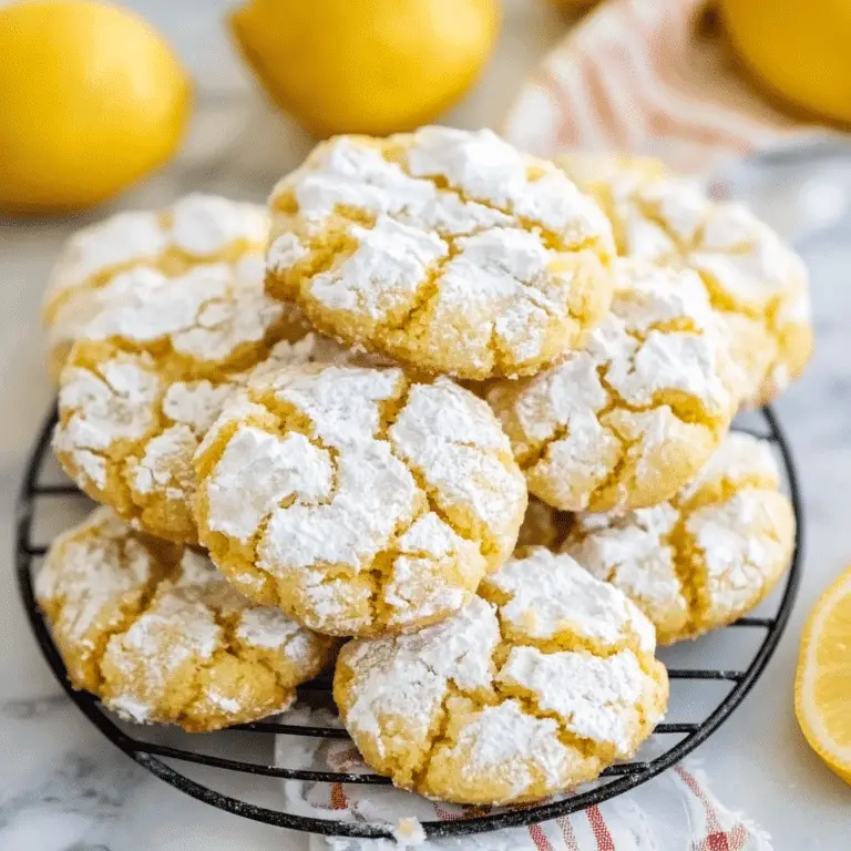 Lemon Crinkle Cookies Recipe - cookingwithjessica.com