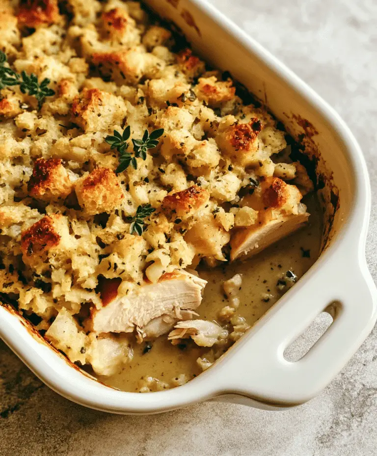 Chicken & Stuffing Bake Recipe - cookingwithjessica.com