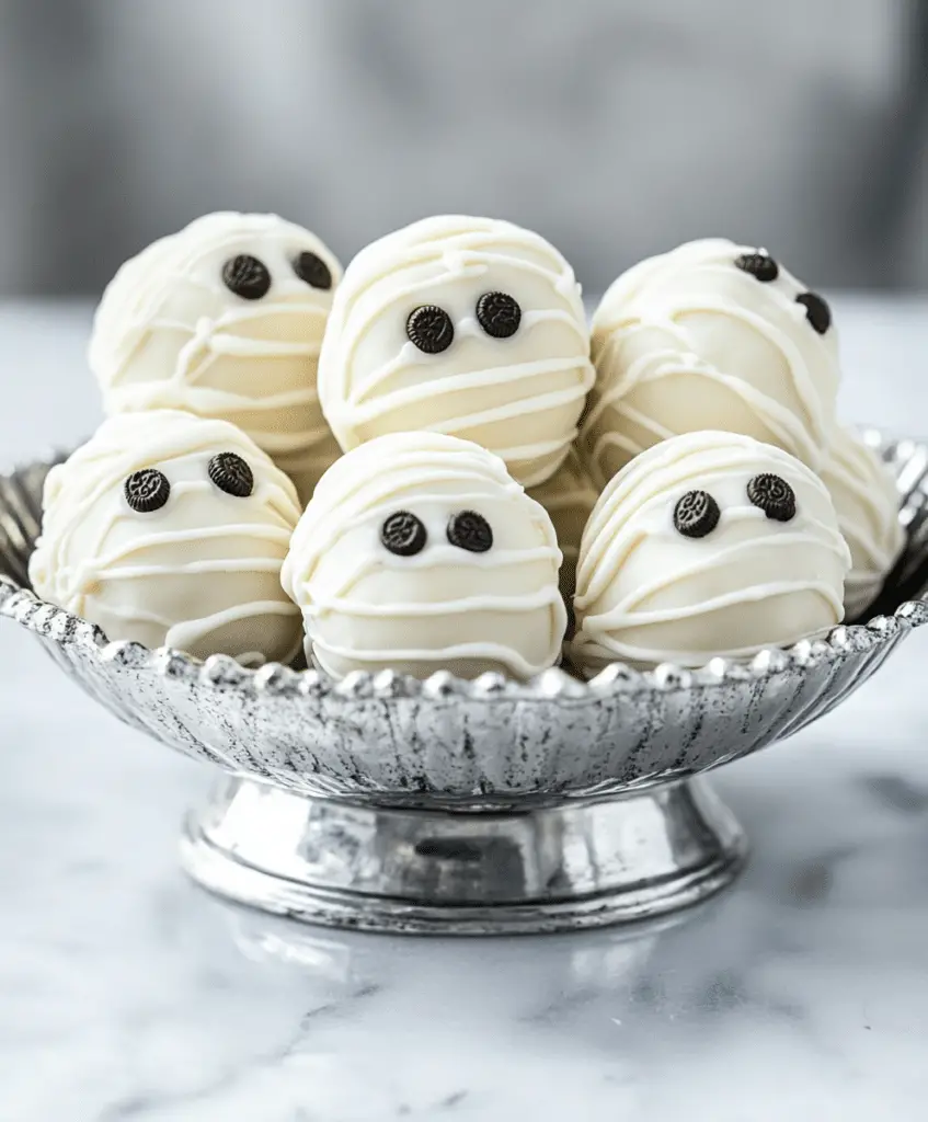 Mummy Oreo Balls Recipe - cookingwithjessica.com