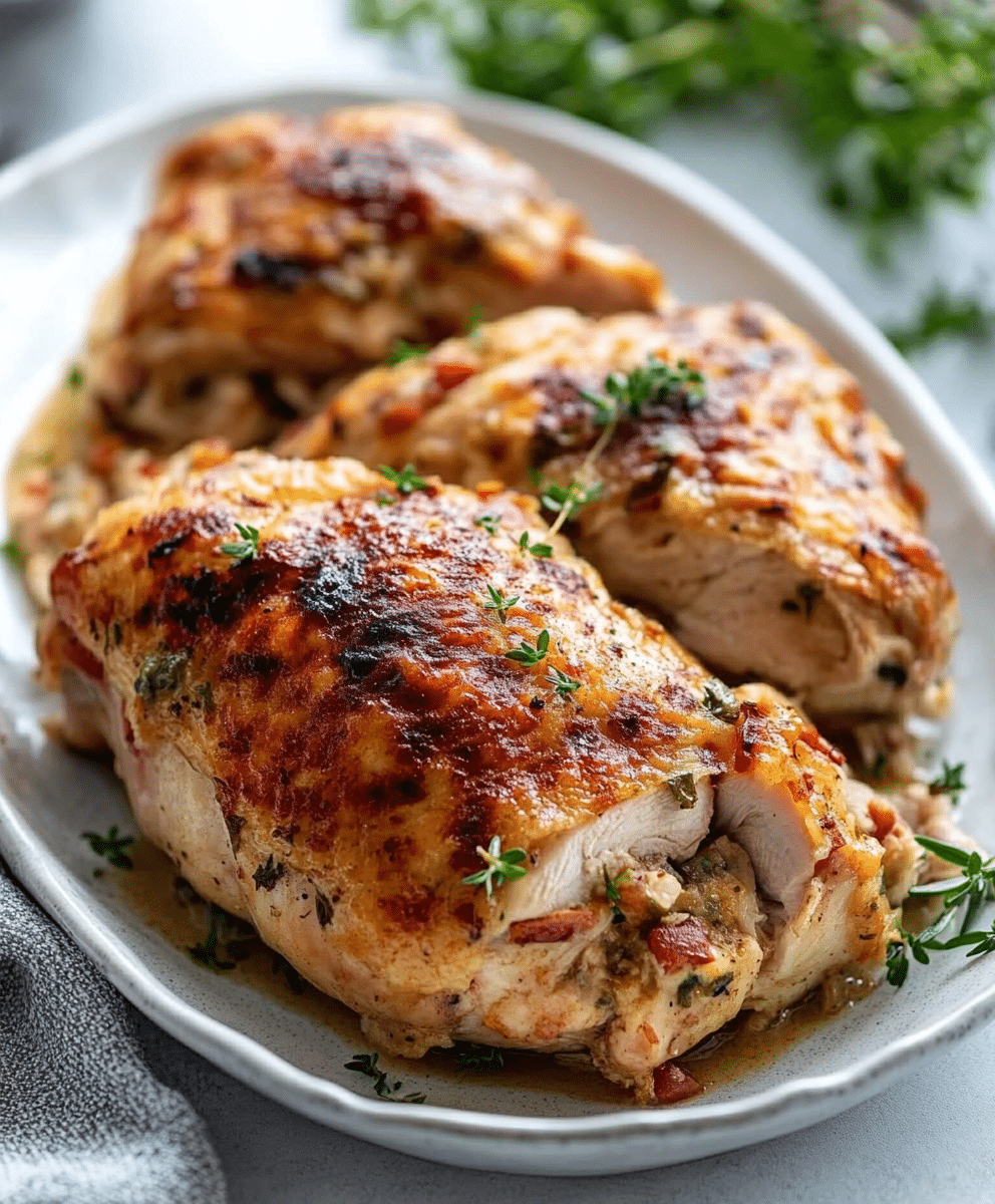 Stuffed Chicken Recipe - cookingwithjessica.com