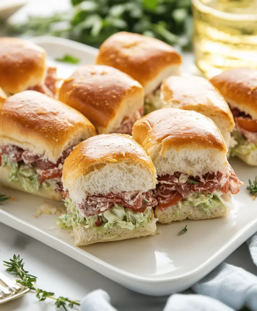 Italian Sliders Recipe - cookingwithjessica.com