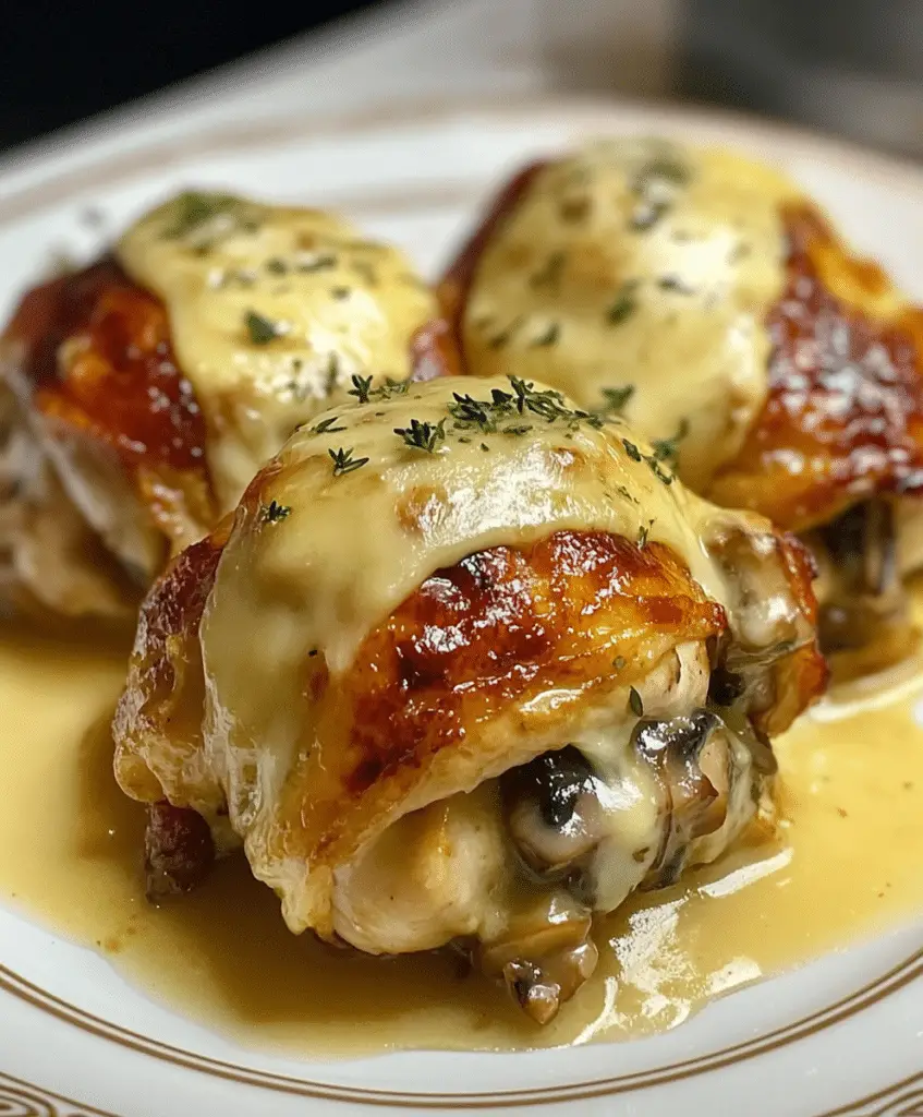 Cheesy Garlic Butter Mushroom Stuffed Chicken Recipe ...