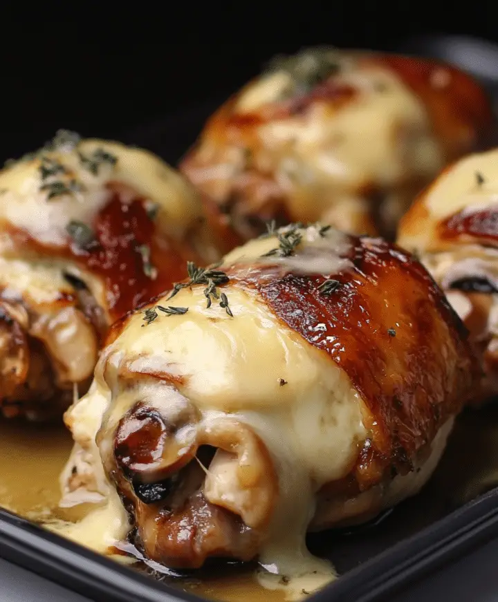 Cheesy Garlic Butter Mushroom Stuffed Chicken Recipe ...
