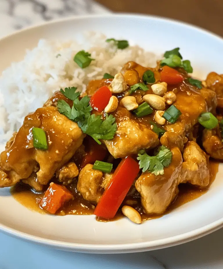 Chinese Peanut Butter Chicken Recipe - cookingwithjessica.com