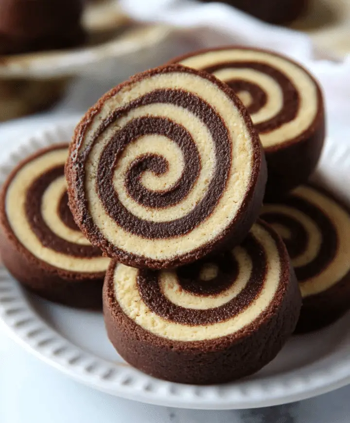 No Bake Chocolate Peanut Butter Pinwheels Recipe - cookingwithjessica.com