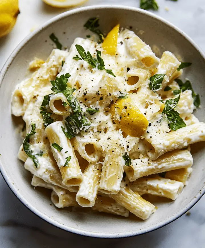 Creamy Lemon Ricotta Pasta Recipe - cookingwithjessica.com
