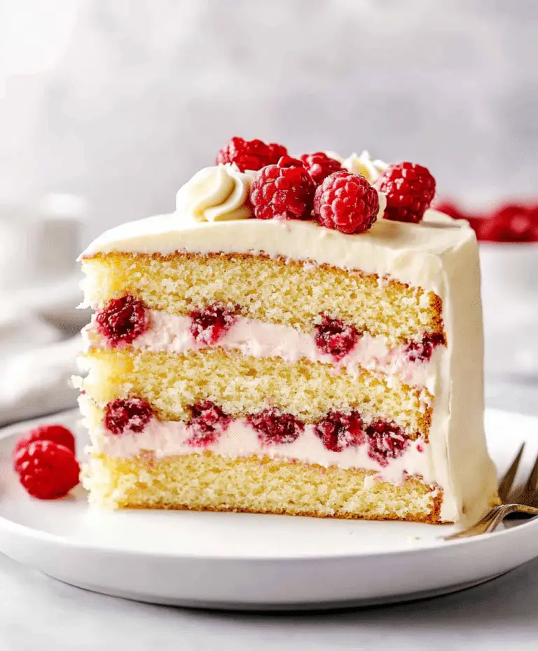White Chocolate Raspberry Dream Cake Recipe - cookingwithjessica.com
