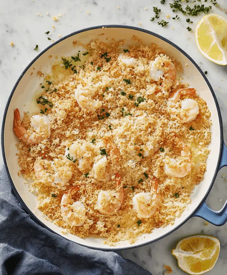 Baked Shrimp Scampi With Bread Crumbs Recipe - cookingwithjessica.com