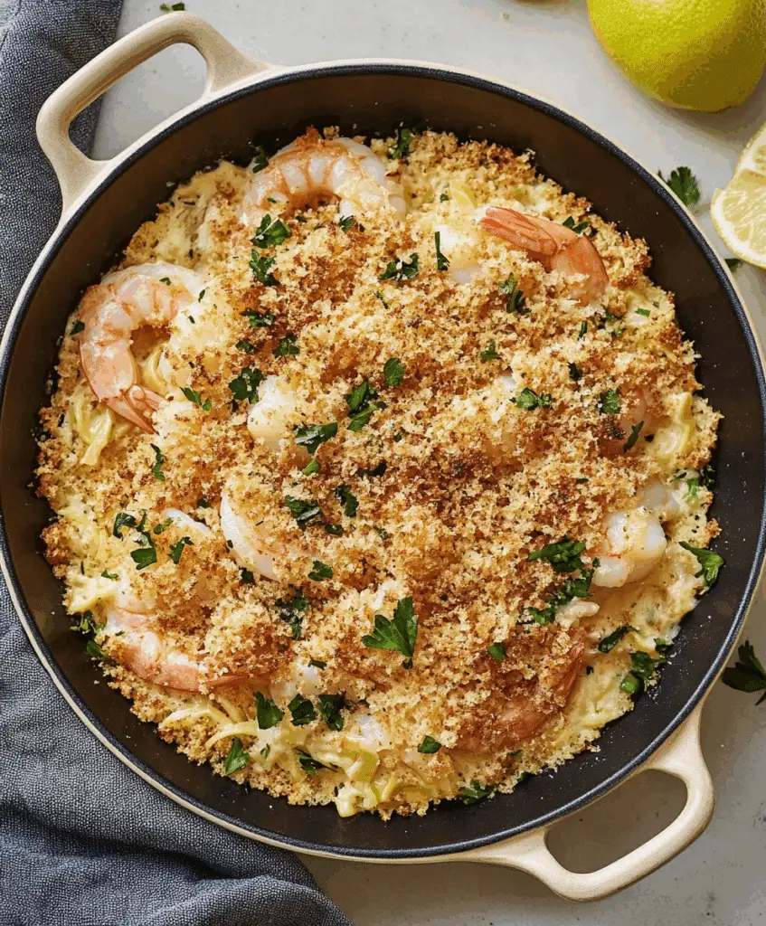 Baked Shrimp Scampi With Bread Crumbs Recipe - cookingwithjessica.com