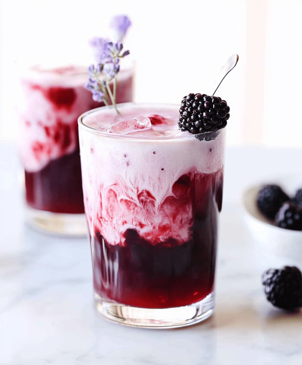 Blackberry Tea Iced Tea Latte Recipe - cookingwithjessica.com