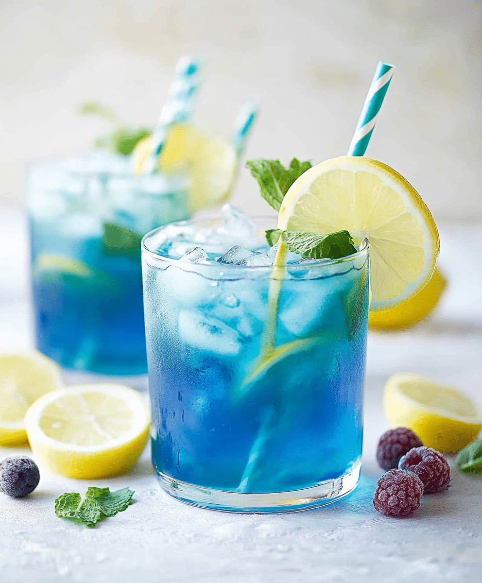 Blue Raspberry Lemonade Recipe - cookingwithjessica.com