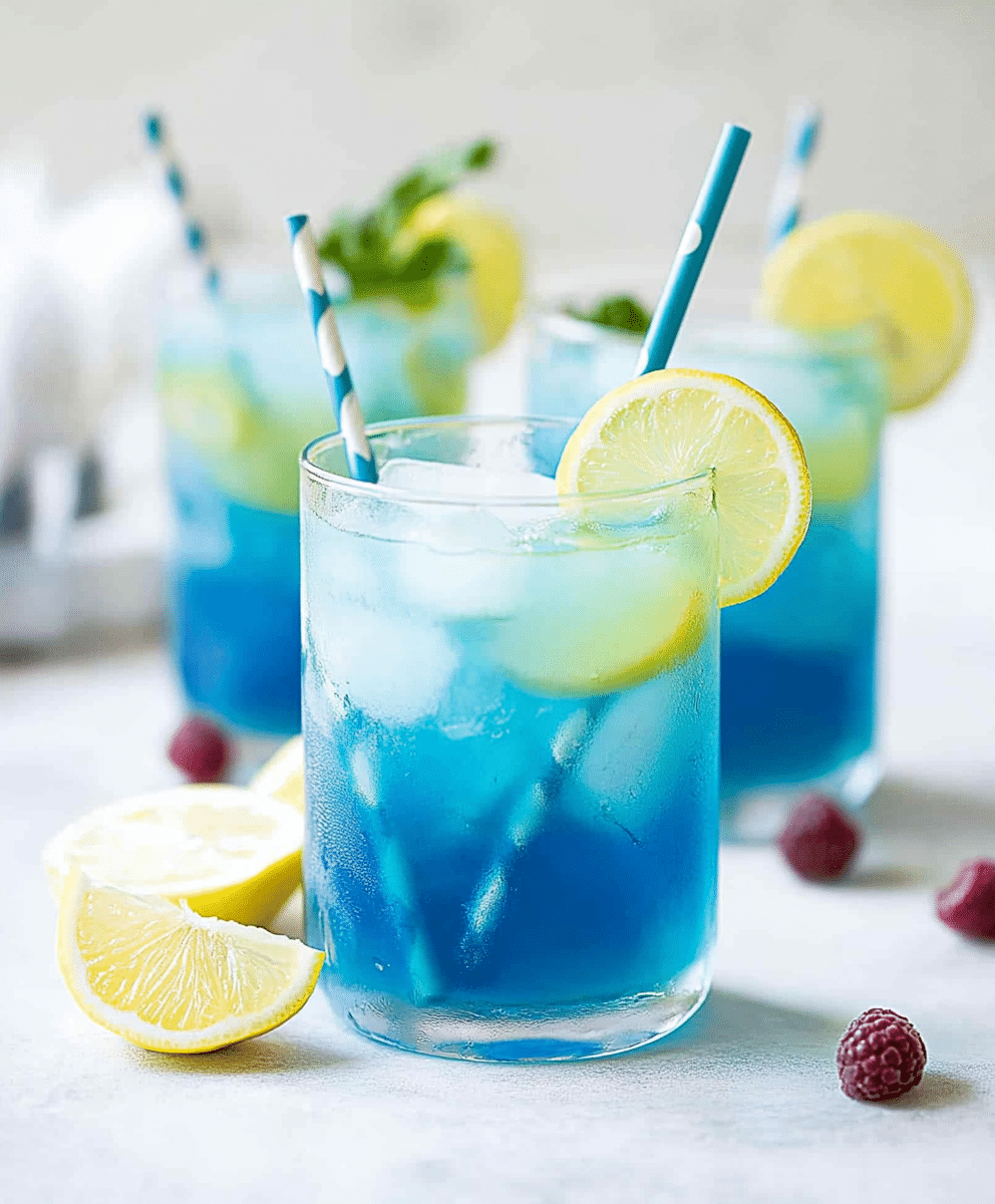 Blue Raspberry Lemonade Recipe - cookingwithjessica.com