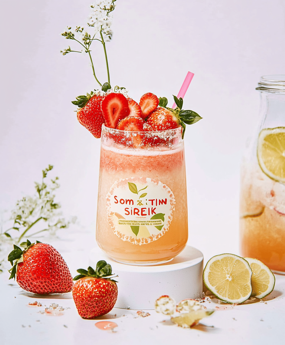 Springtime Strawberry Sipper Recipe - cookingwithjessica.com