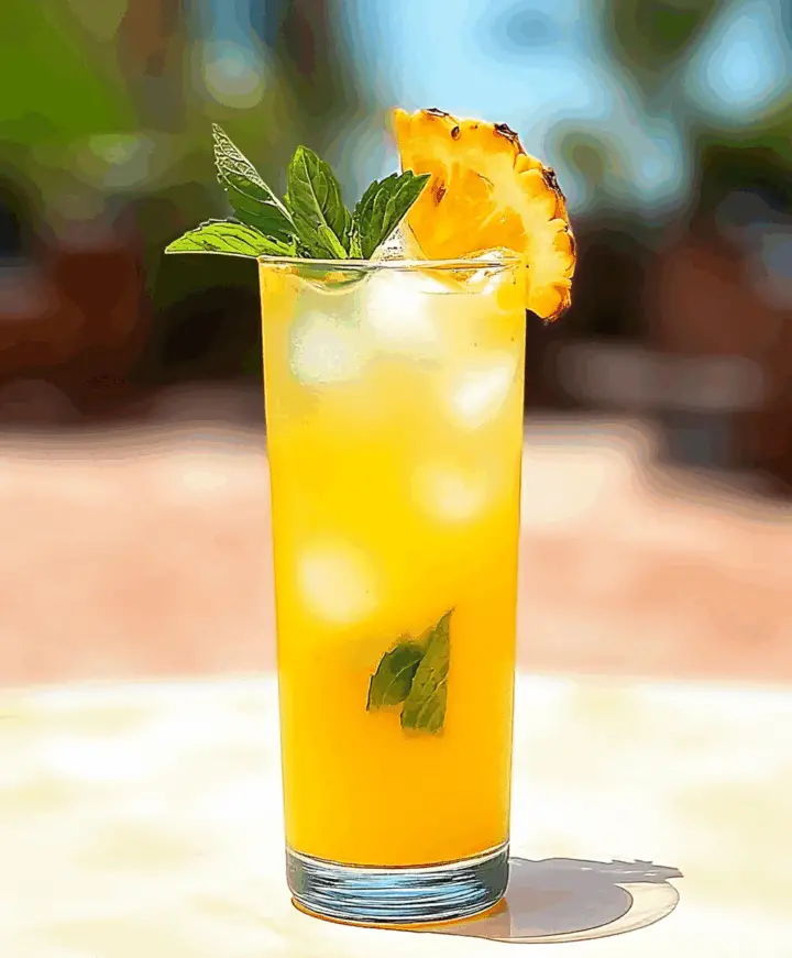 Tropical Fizz Mocktail Recipe - cookingwithjessica.com