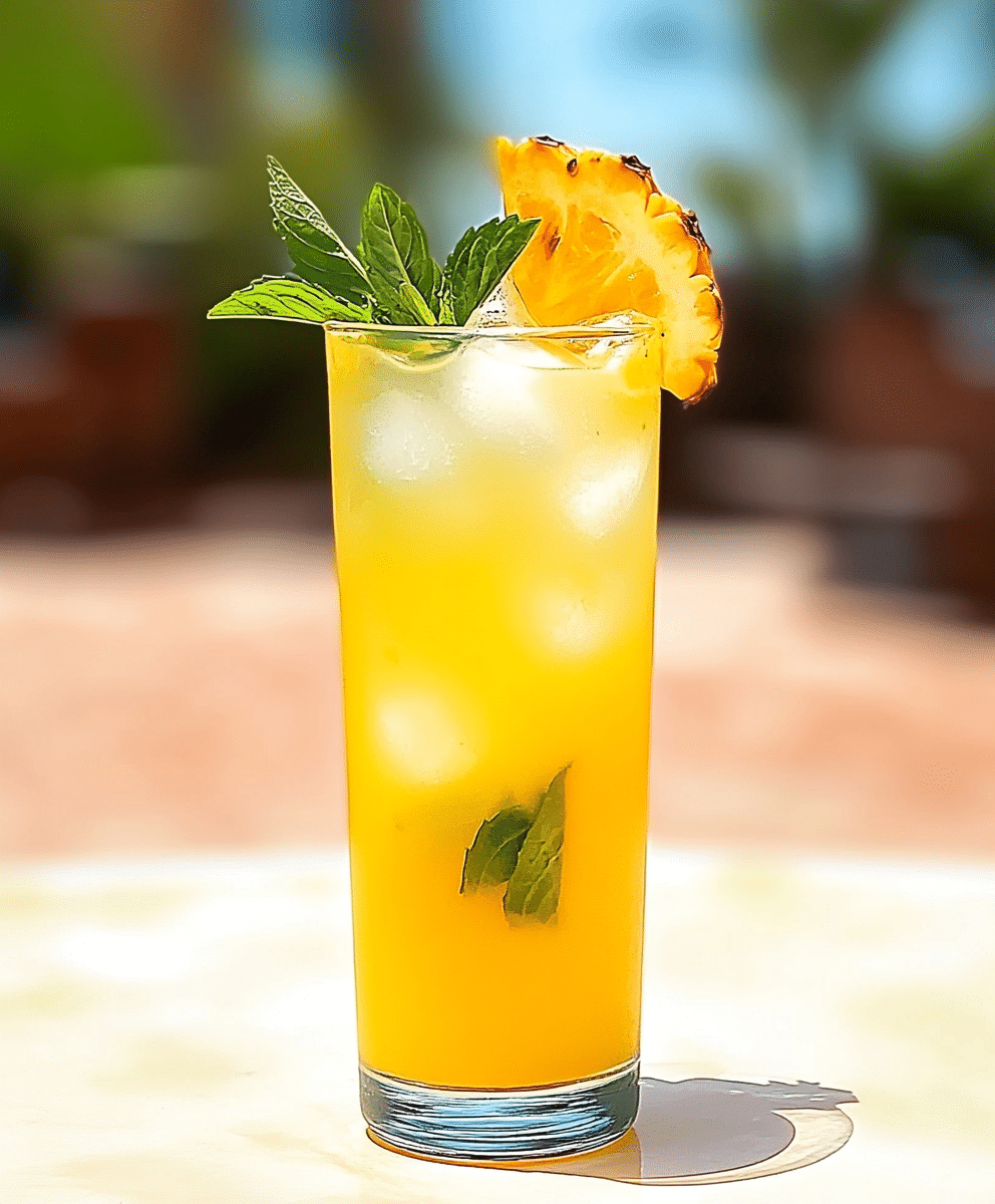 Tropical Fizz Mocktail Recipe - cookingwithjessica.com