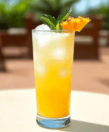 Tropical Fizz Mocktail Recipe - cookingwithjessica.com