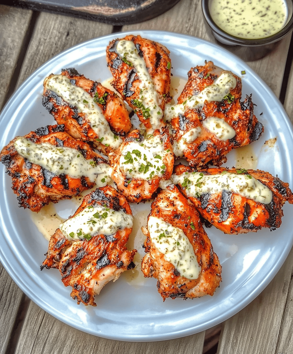 Cajun Grilled Chicken With Alabama White Sauce Recipe ...