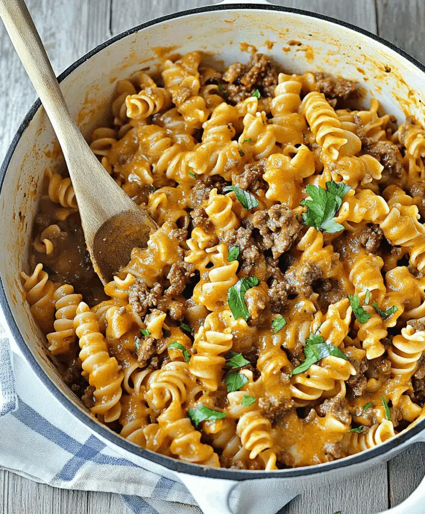 One-pot Beef And Cheddar Ranch Pasta Recipe - cookingwithjessica.com