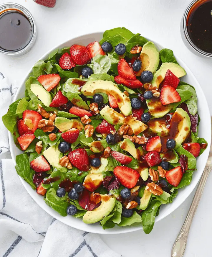 Spring Mix Salad With Balsamic Honey Dressing Recipe ...