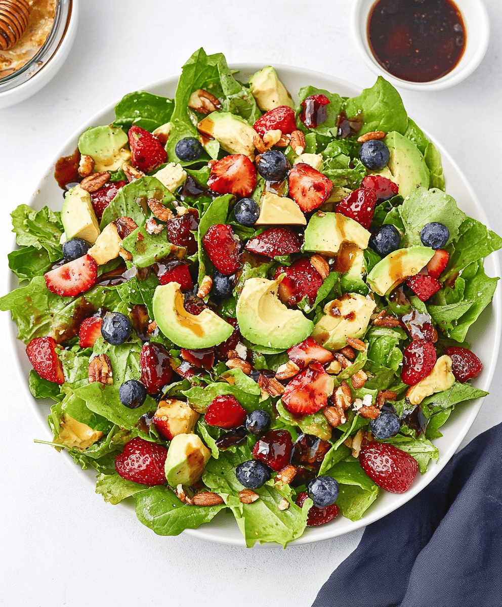 Spring Mix Salad With Balsamic Honey Dressing Recipe ...