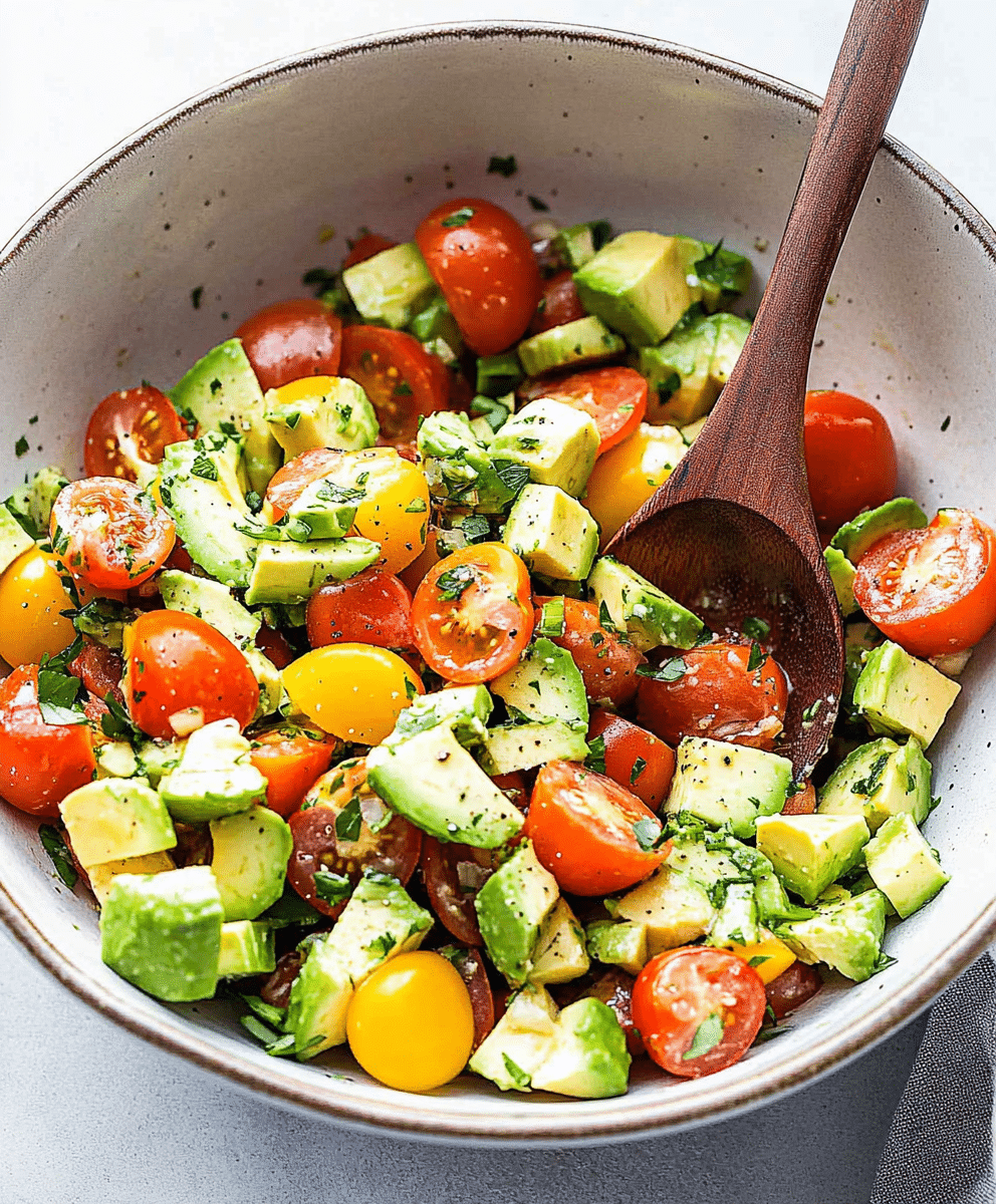 Avocado Tomato Salad – Easy Summer Salad Recipe - cookingwithjessica.com