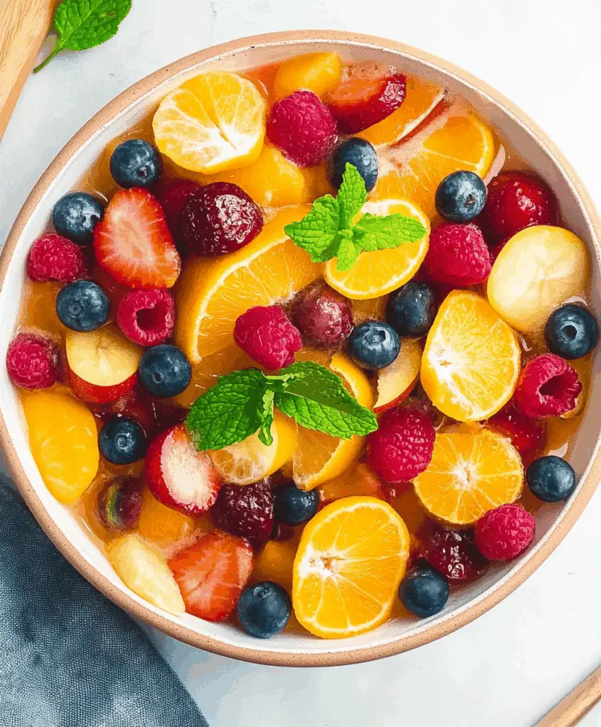 Summer Citrus and Mint Fruit Salad Recipe - cookingwithjessica.com
