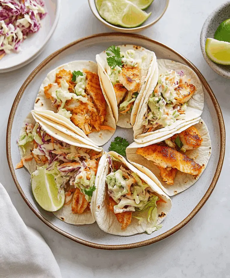 Summer Fish Tacos with Cabbage Slaw Seafood Recipe - cookingwithjessica.com