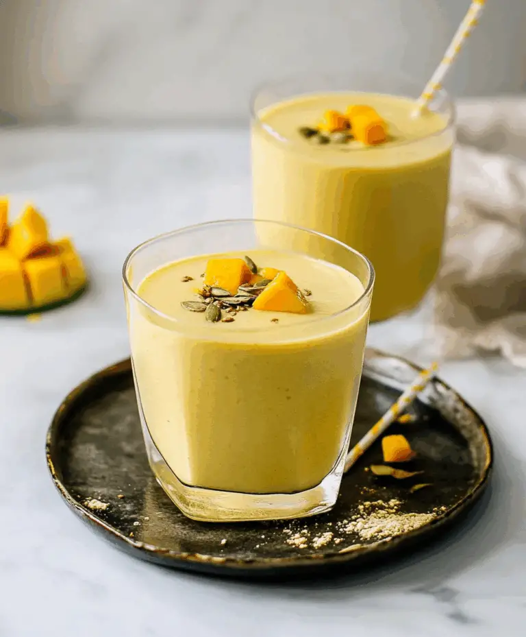 Summer Mango Lassi Drink Recipe - cookingwithjessica.com